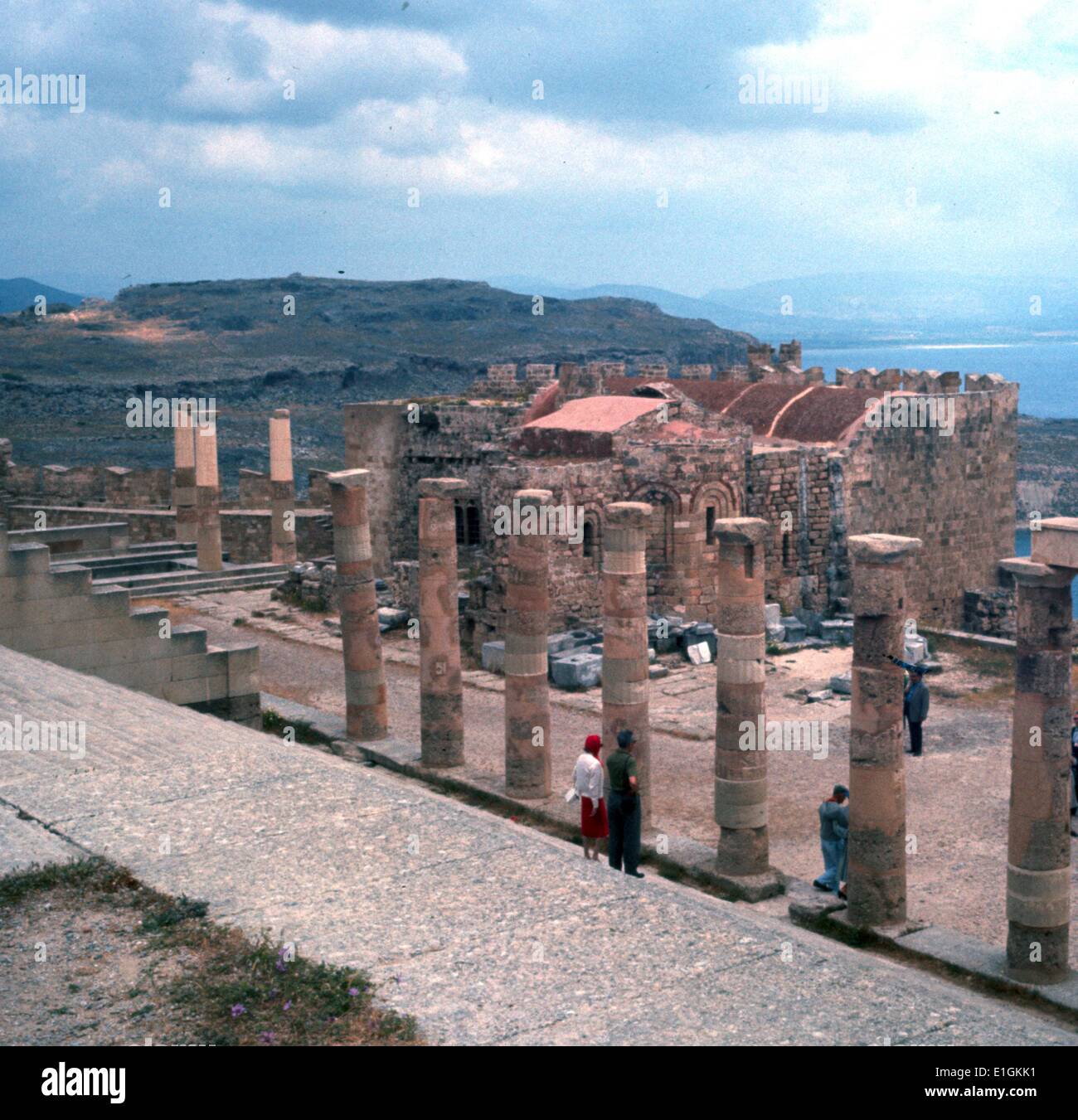 Rhodes, Temple of Athena Stock Photo - Alamy