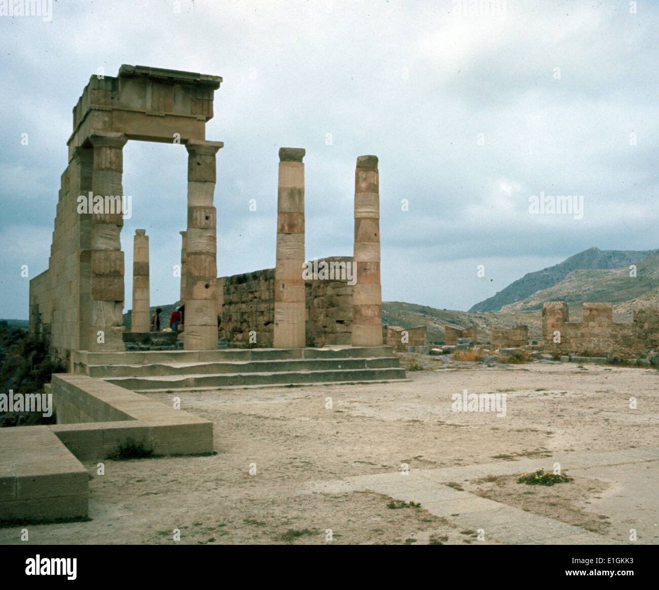Rhodes, Temple of Athena Stock Photo - Alamy
