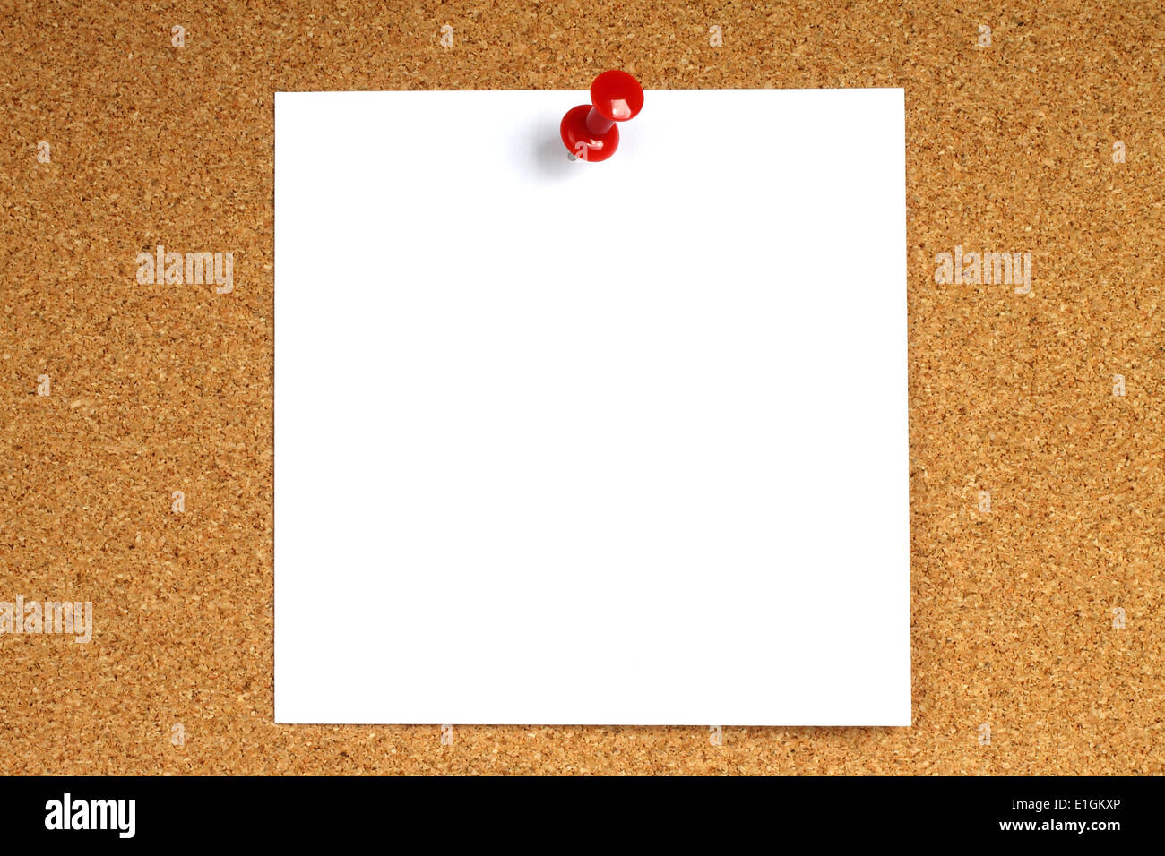 White note with pin on wooden background Stock Photo - Alamy