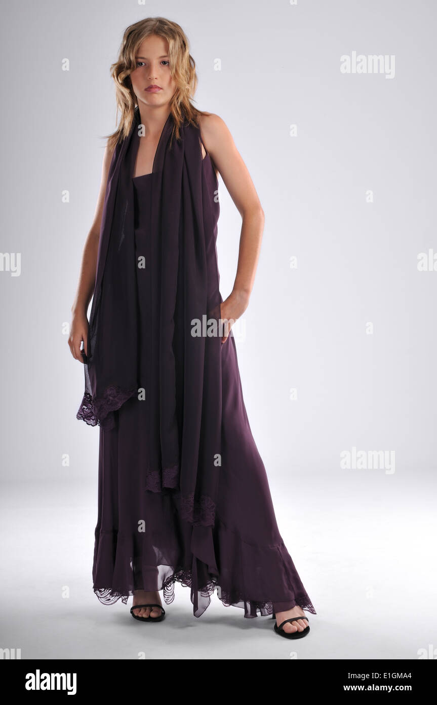 Young girl dressing up Stock Photo - Alamy