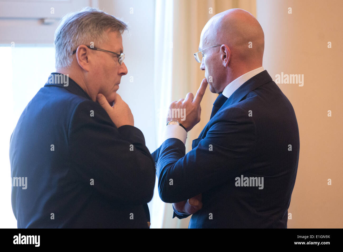 HSH Nordbank deputy chairman of the management board Peter Rieck, and ...