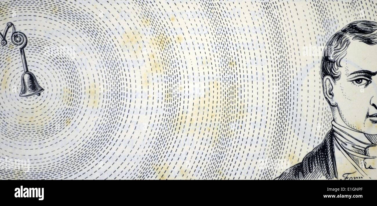 Sound waves: condensed waves formed by clapper hitting bell, rarified ...