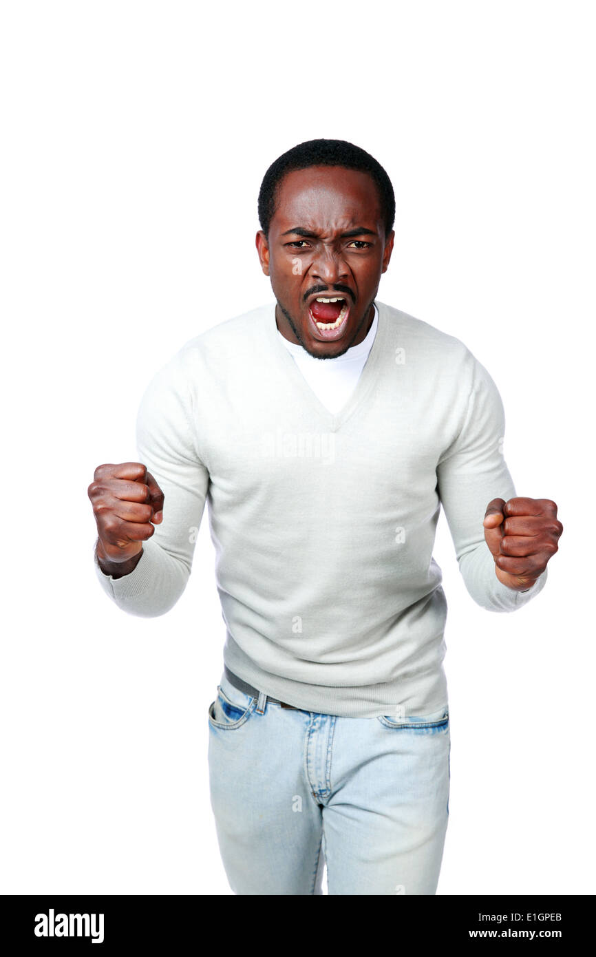 Angry Black Man Yelling