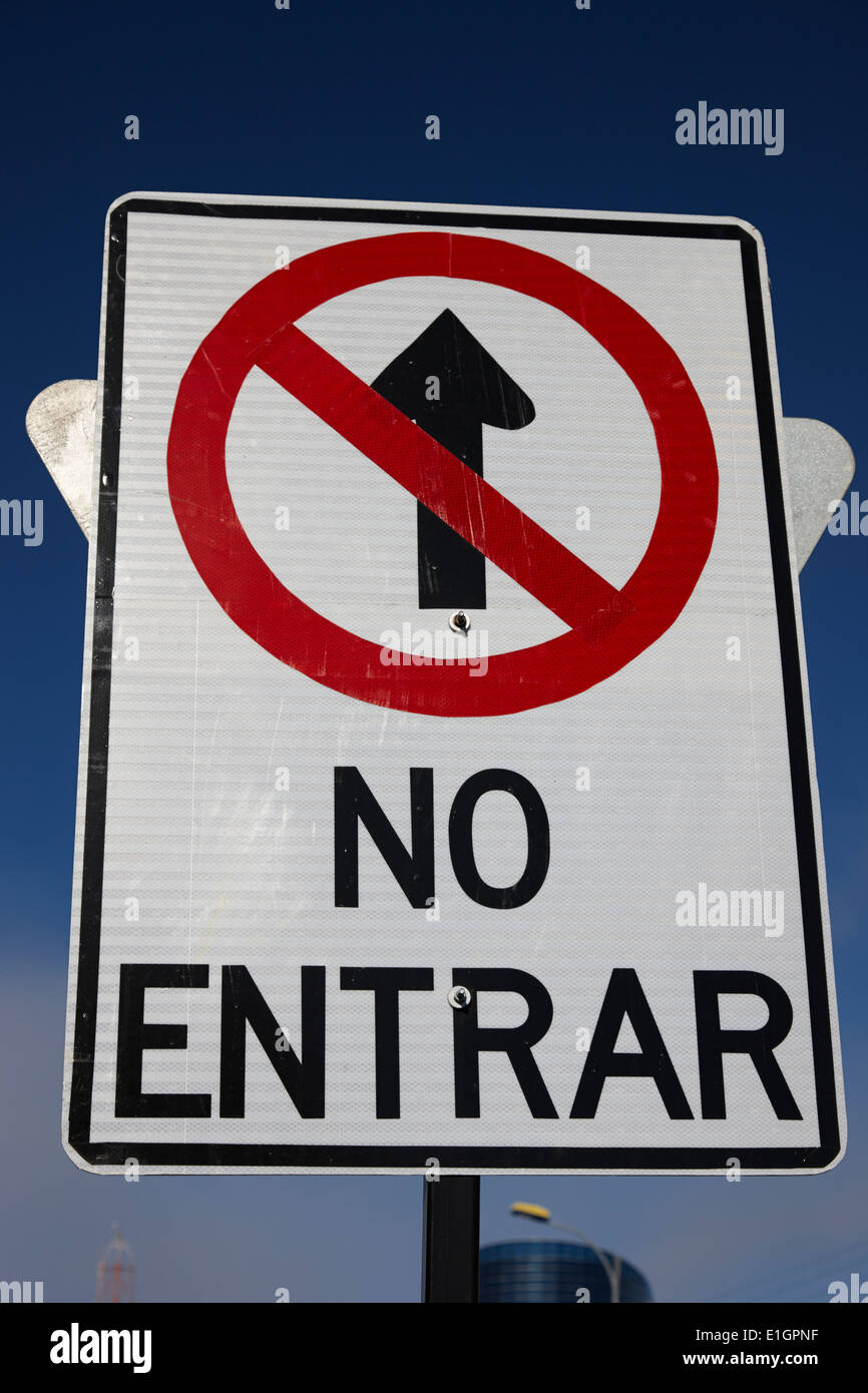 Do Not Enter Symbol Spanish