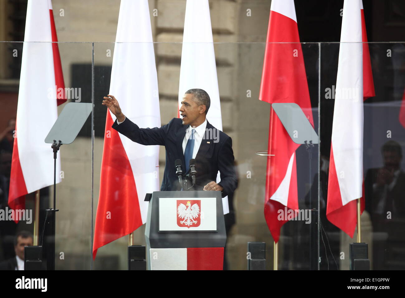 Warsaw, Poland 4th, June 2014 25th anniversary of first partly free ...