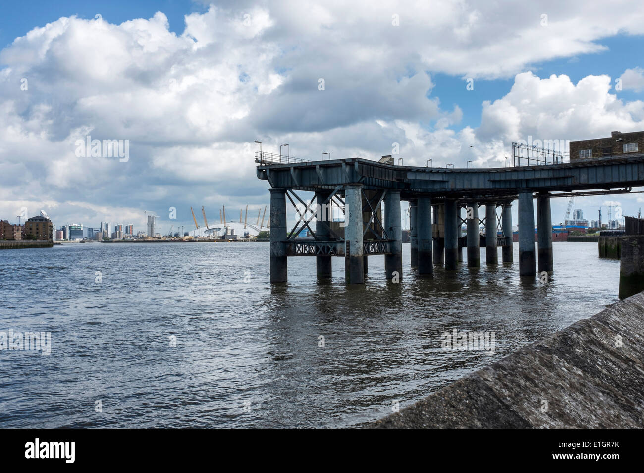 Greenwich Power Station Coal Jetty stands on 16 Doric-style cast iron ...