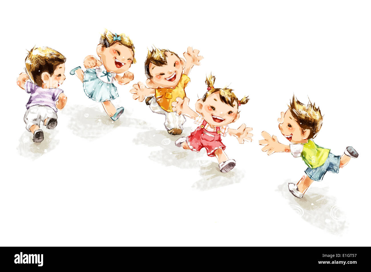 kids playing games Stock Photo - Alamy