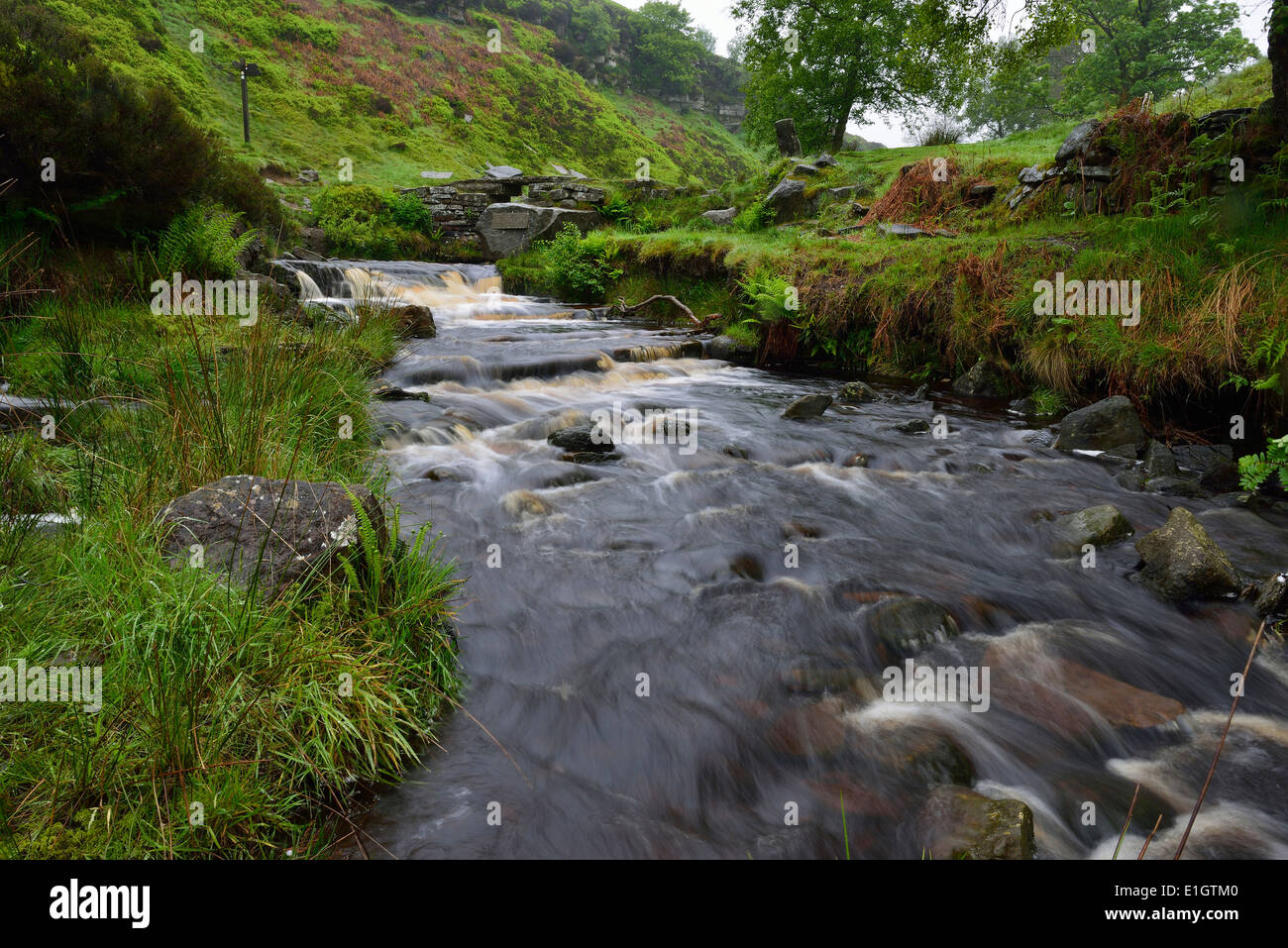 The Bronte waterfall near Haworth West Yorkshire England UK Stock Photo ...