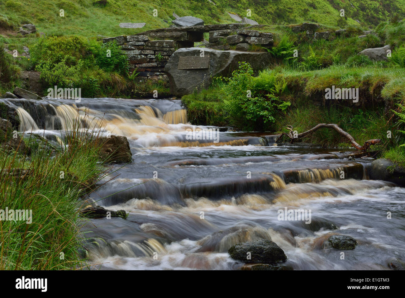 The Bronte waterfall near Haworth West Yorkshire England UK Stock Photo ...