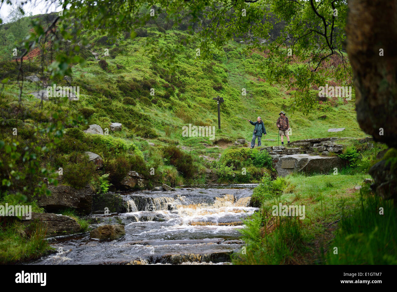 The Bronte waterfall near Haworth West Yorkshire England UK Stock Photo ...