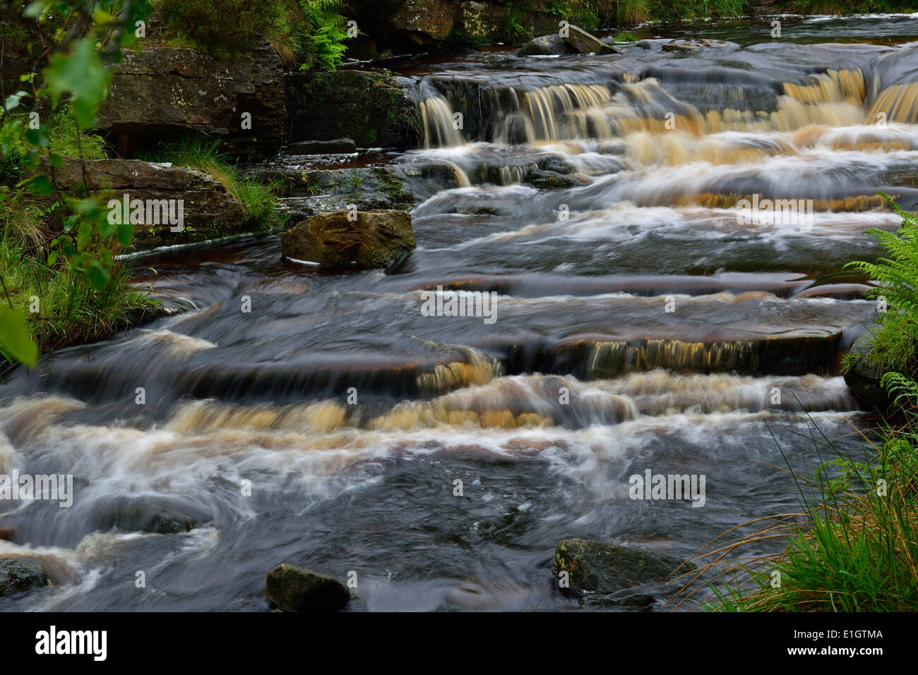 The Bronte waterfall near Haworth West Yorkshire England UK Stock Photo ...