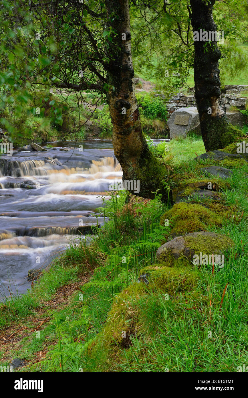 The Bronte waterfall near Haworth West Yorkshire England UK Stock Photo ...