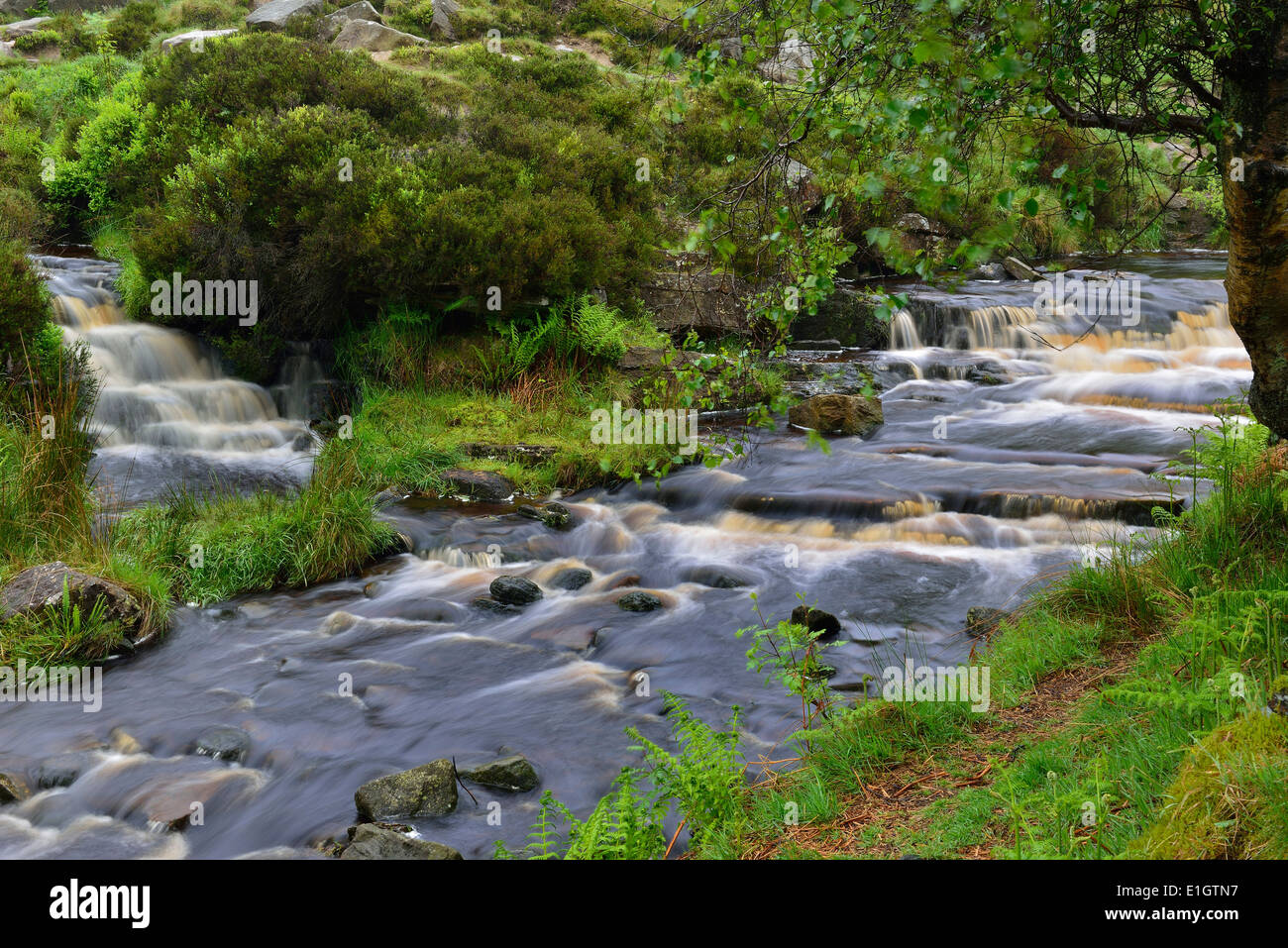 The Bronte waterfall near Haworth West Yorkshire England UK Stock Photo ...