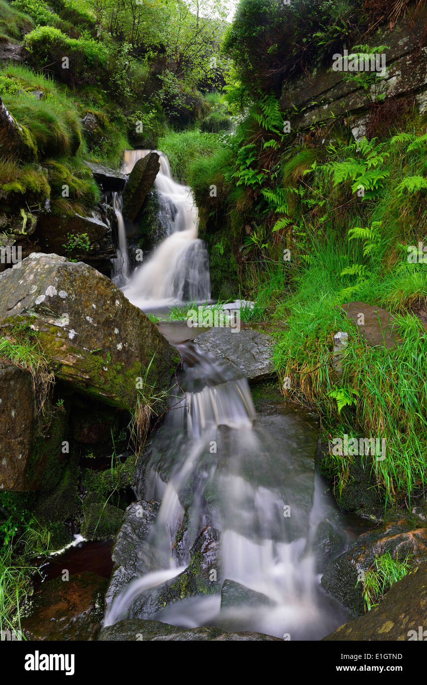 Bronte waterfalls at haworth moor hi-res stock photography and images ...