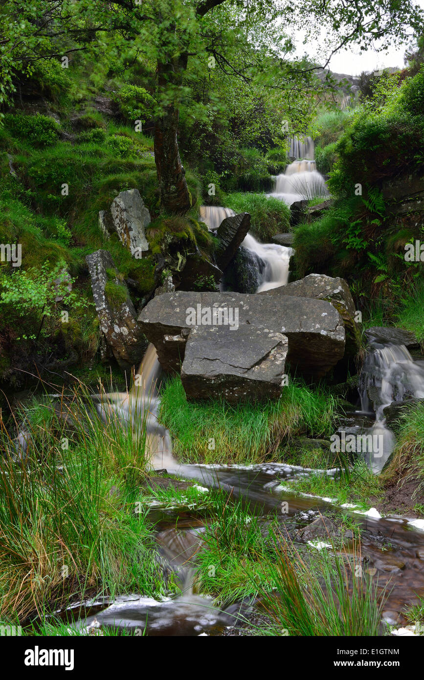 The Bronte waterfall near Haworth West Yorkshire England UK Stock Photo ...