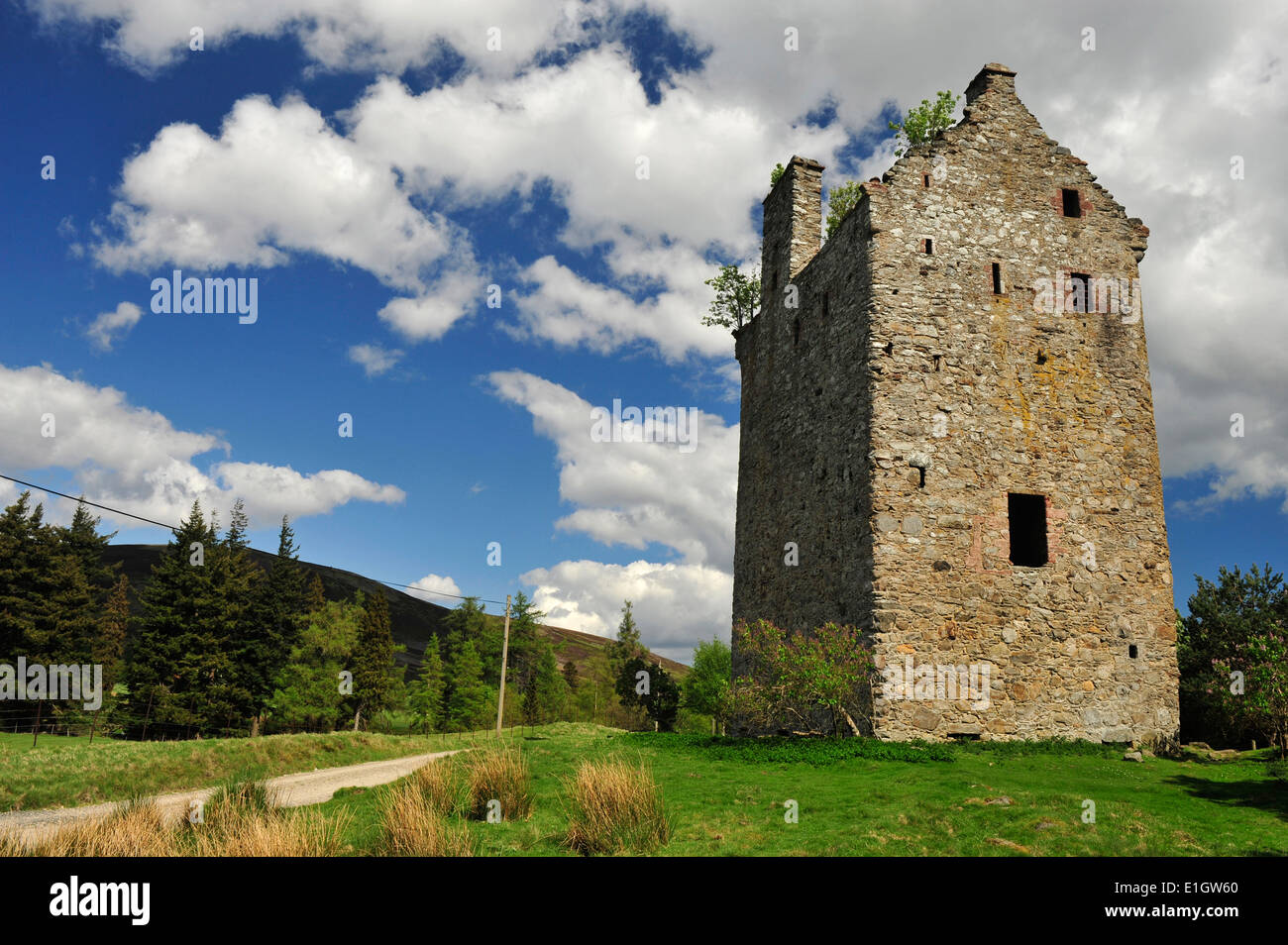 Invermark Castle, Glen Esk, Angus, Scotland Stock Photo - Alamy