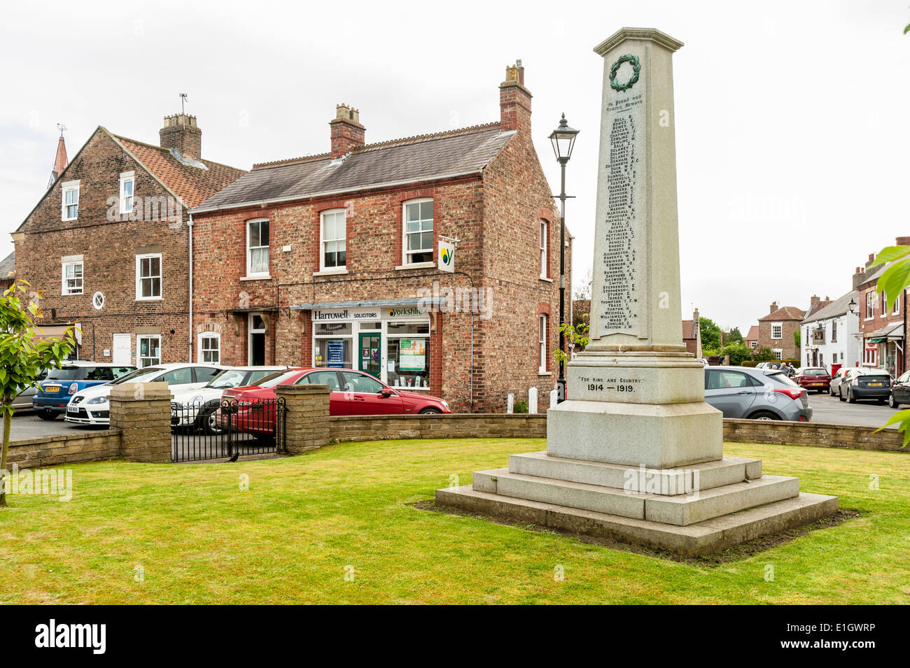 War Memorial, Easingwold, UK Stock Photo - Alamy