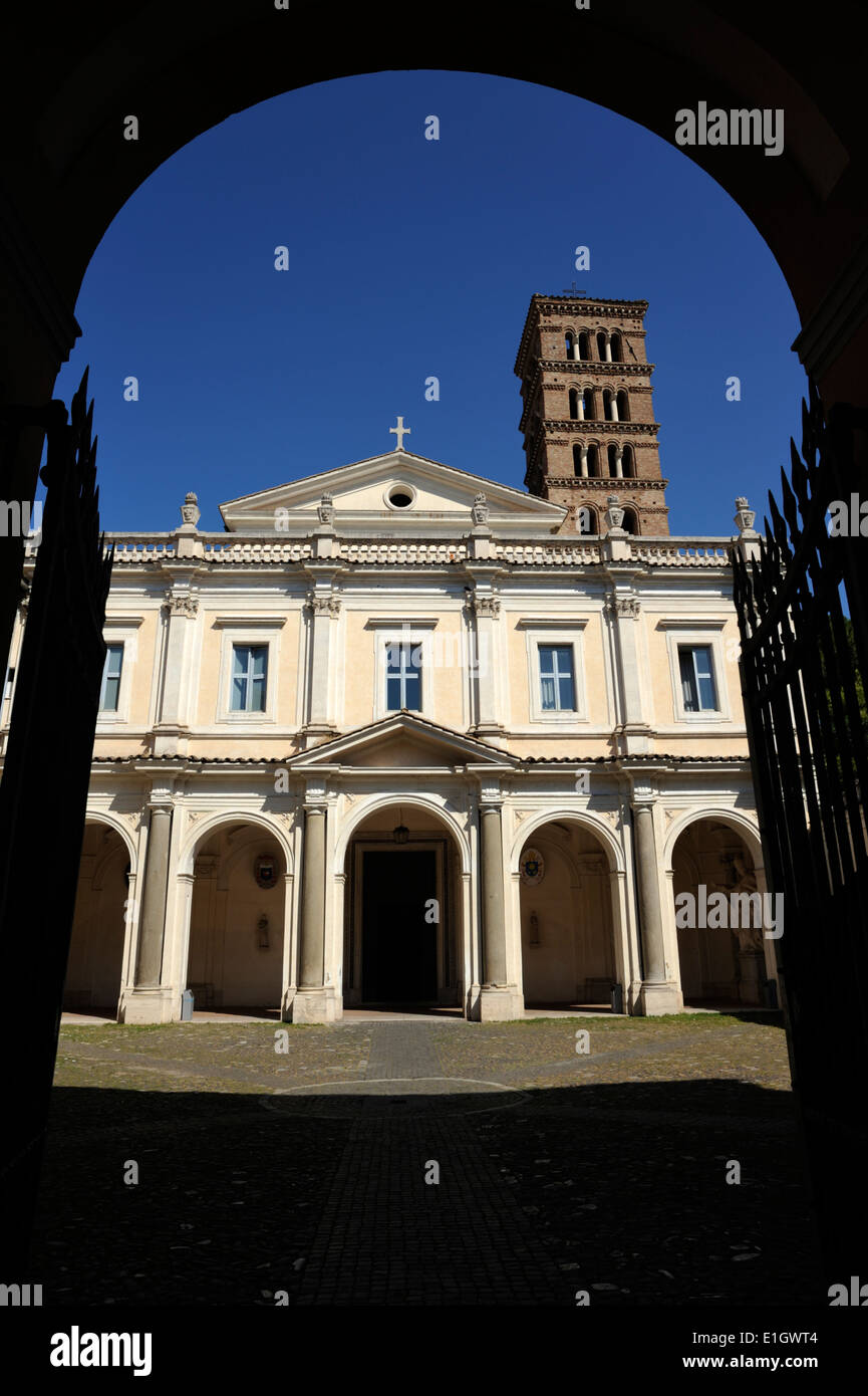 Italy, Rome, Aventino, church of Santi Bonifacio e Alessio Stock Photo ...