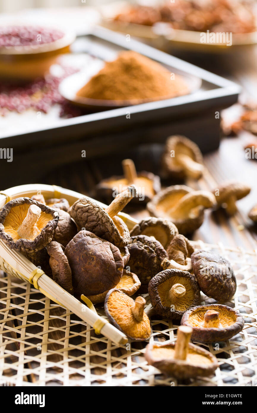 Ground mushroom powder hi-res stock photography and images - Alamy