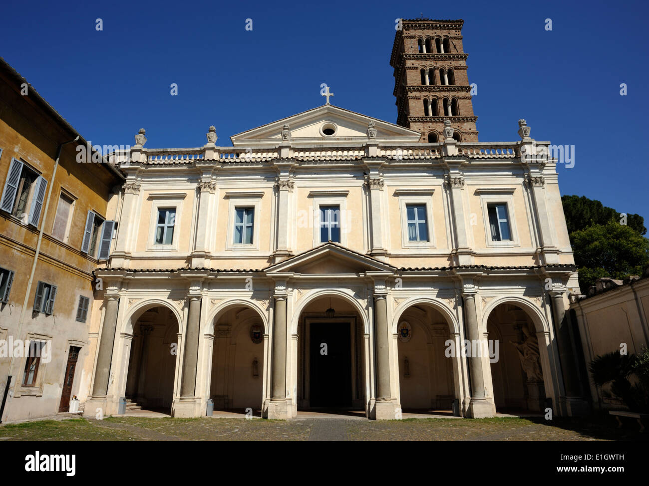 Italy, Rome, Aventino, church of Santi Bonifacio e Alessio Stock Photo ...