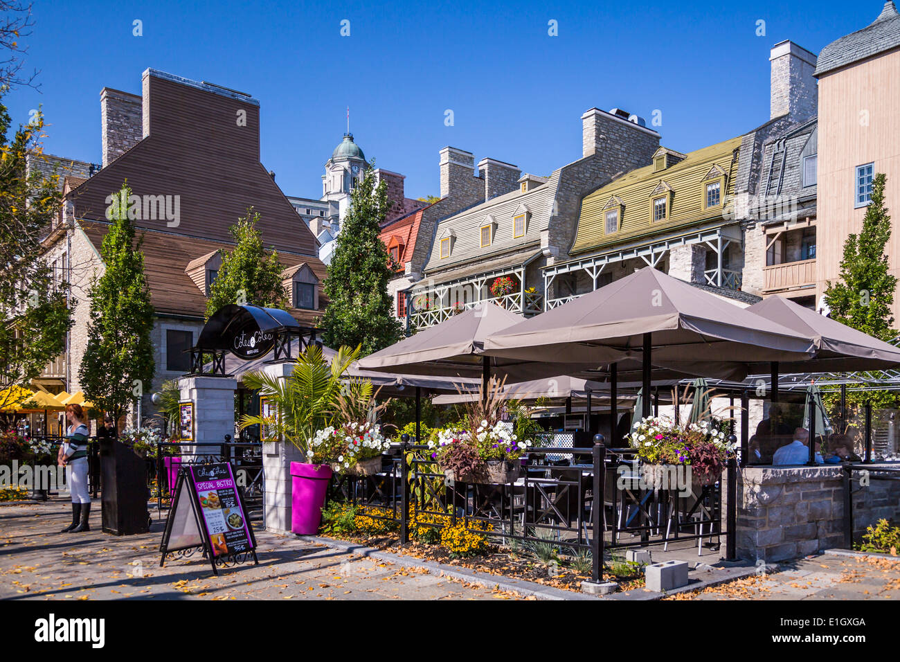 The historic buildings of Lower Town in Old Quebec, Quebec City, Quebec ...