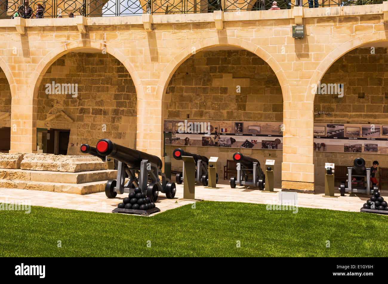 The Saluting Battery, Valletta, Malta Stock Photo - Alamy