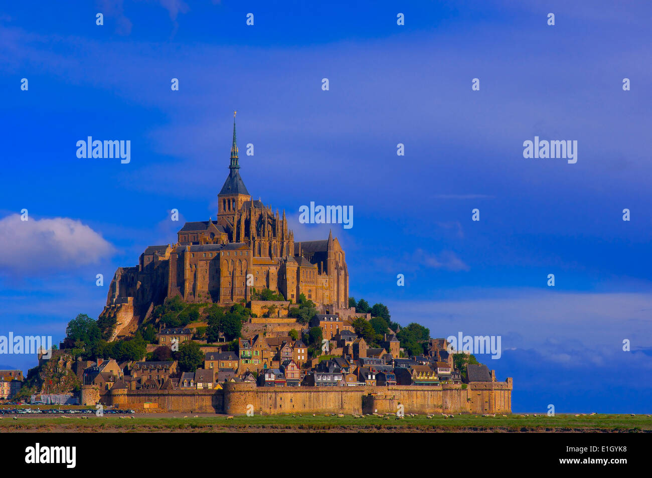 Mont-Saint-Michel, Benedictine abbey . Manche, Basse-Normandie, France ...