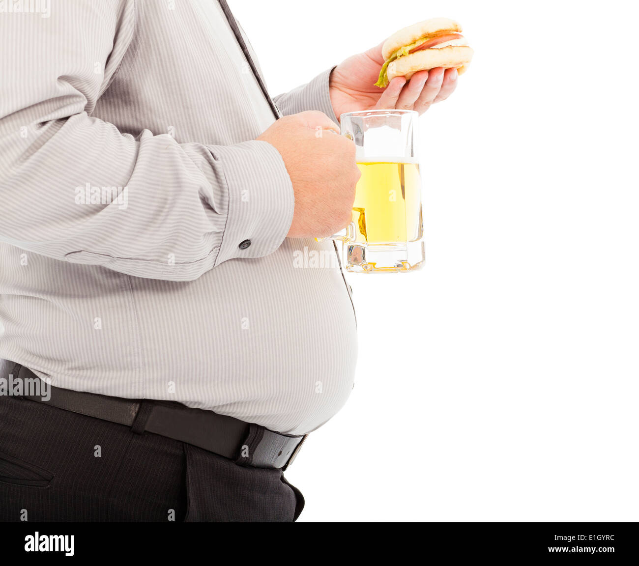 Beer belly man hi-res stock photography and images - Alamy