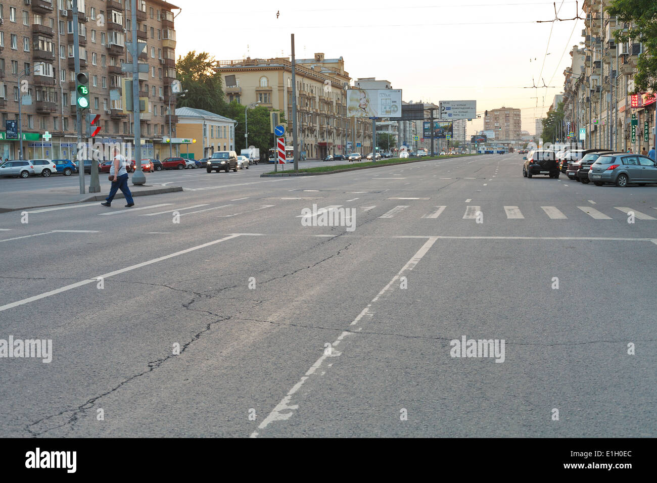 crosswalk on Novoslobodskaya Street in Moscow, Russia Stock Photo - Alamy
