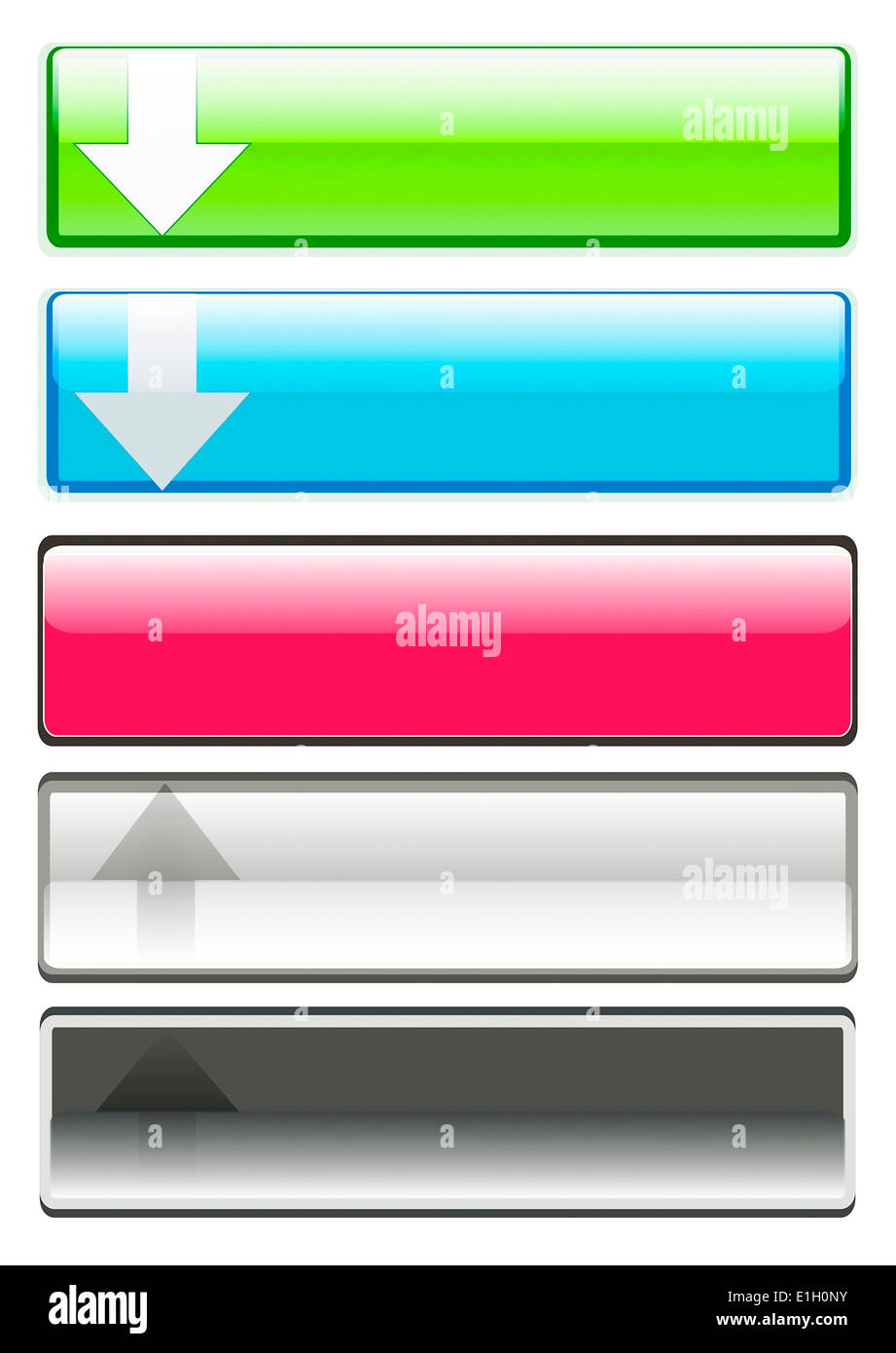 Blank web buttons icons hi-res stock photography and images - Alamy