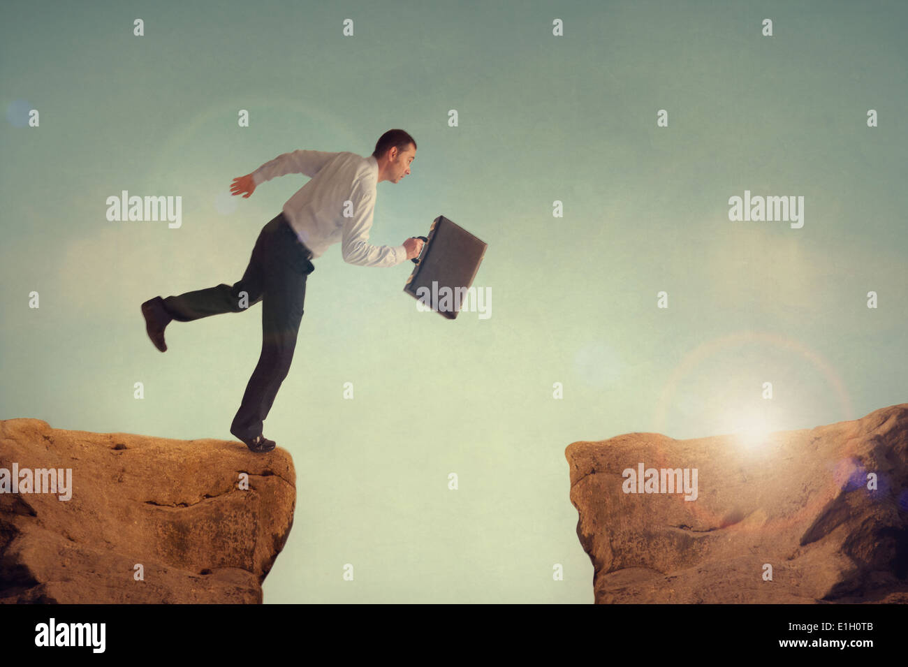 Leaping across canyon hi-res stock photography and images - Alamy