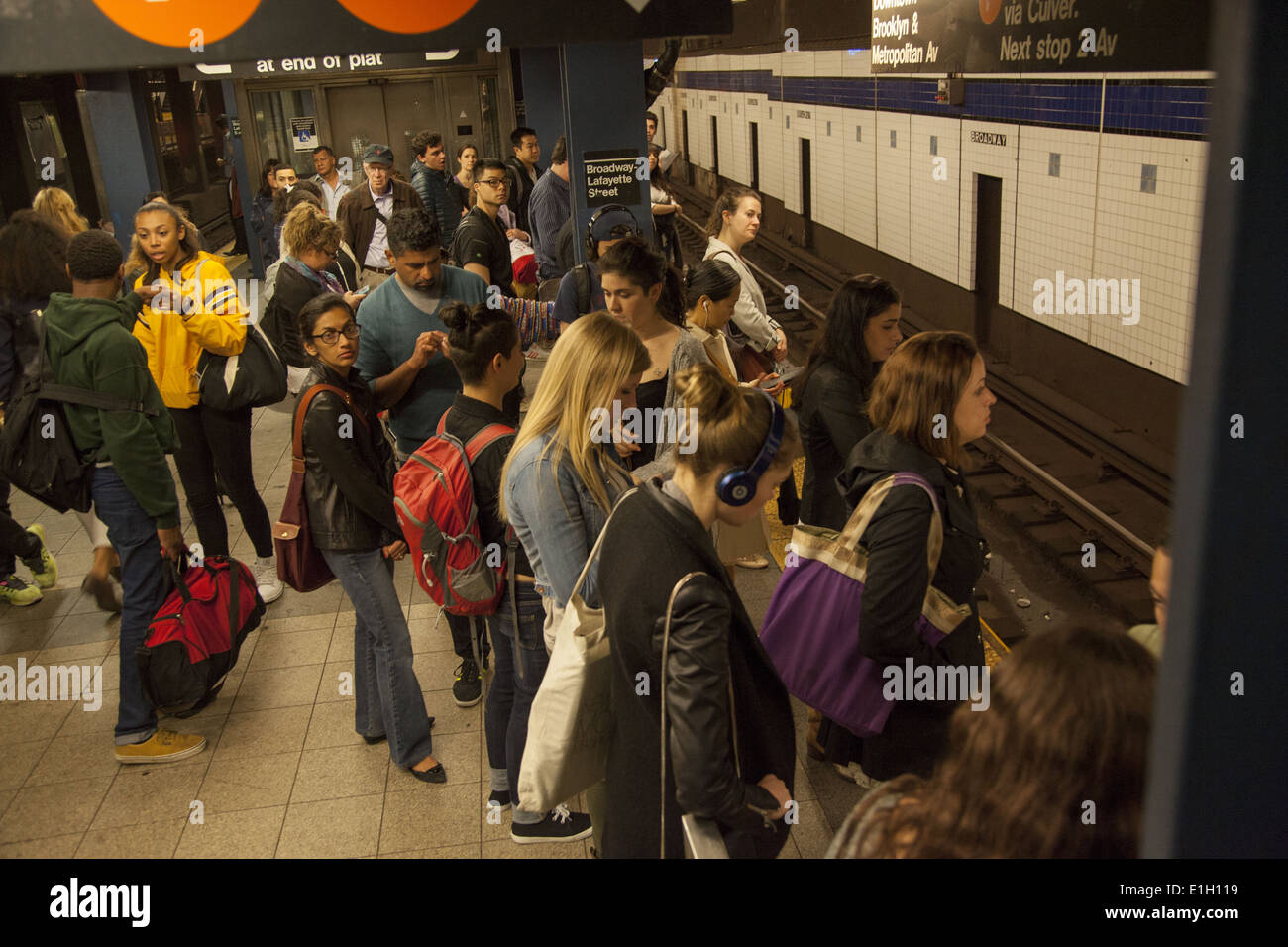 Trains of subway in manhattan hi-res stock photography and images - Alamy