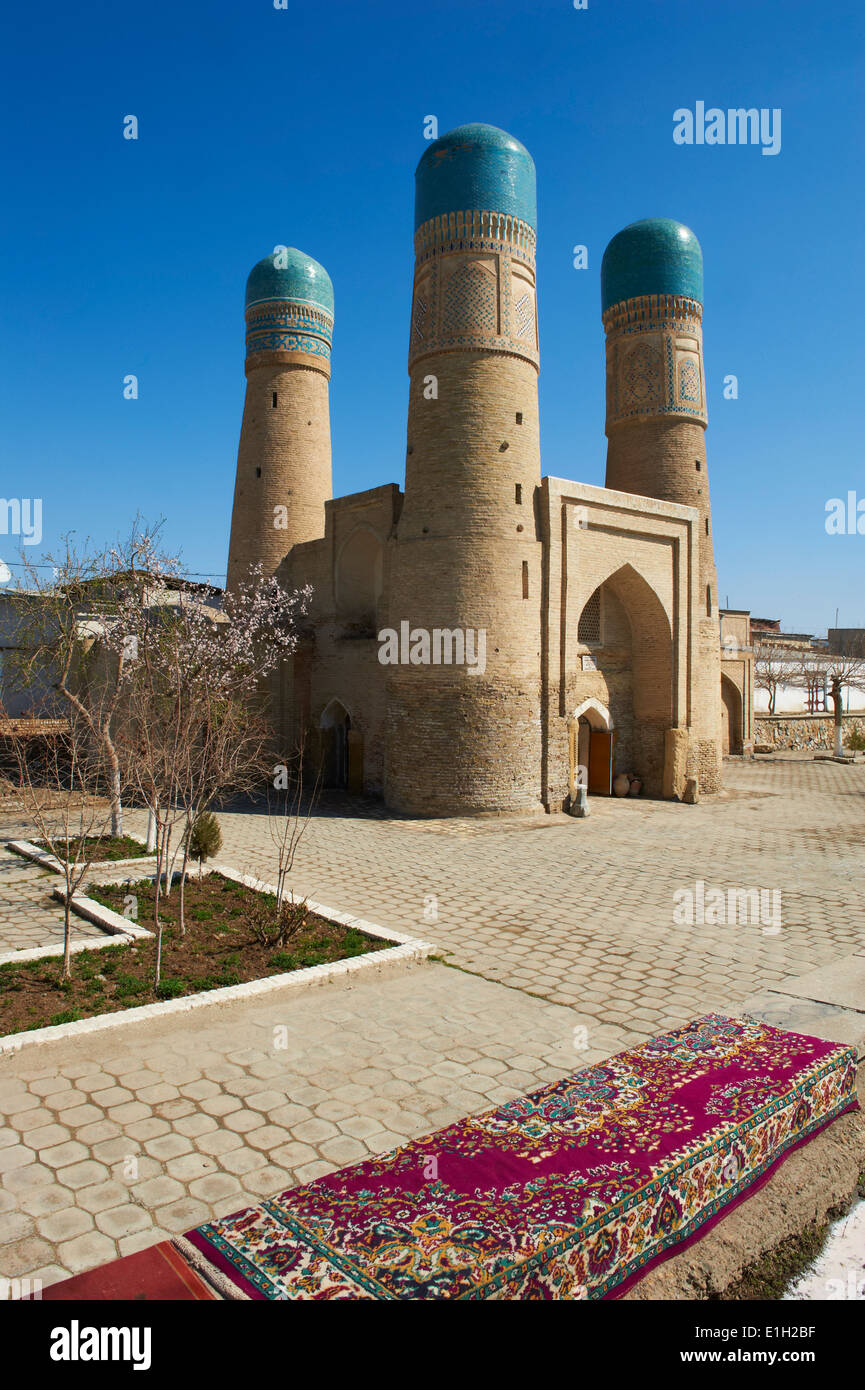 Uzbekistan, Bukhara, Unesco world heritage, Char Minar madrasah (four ...
