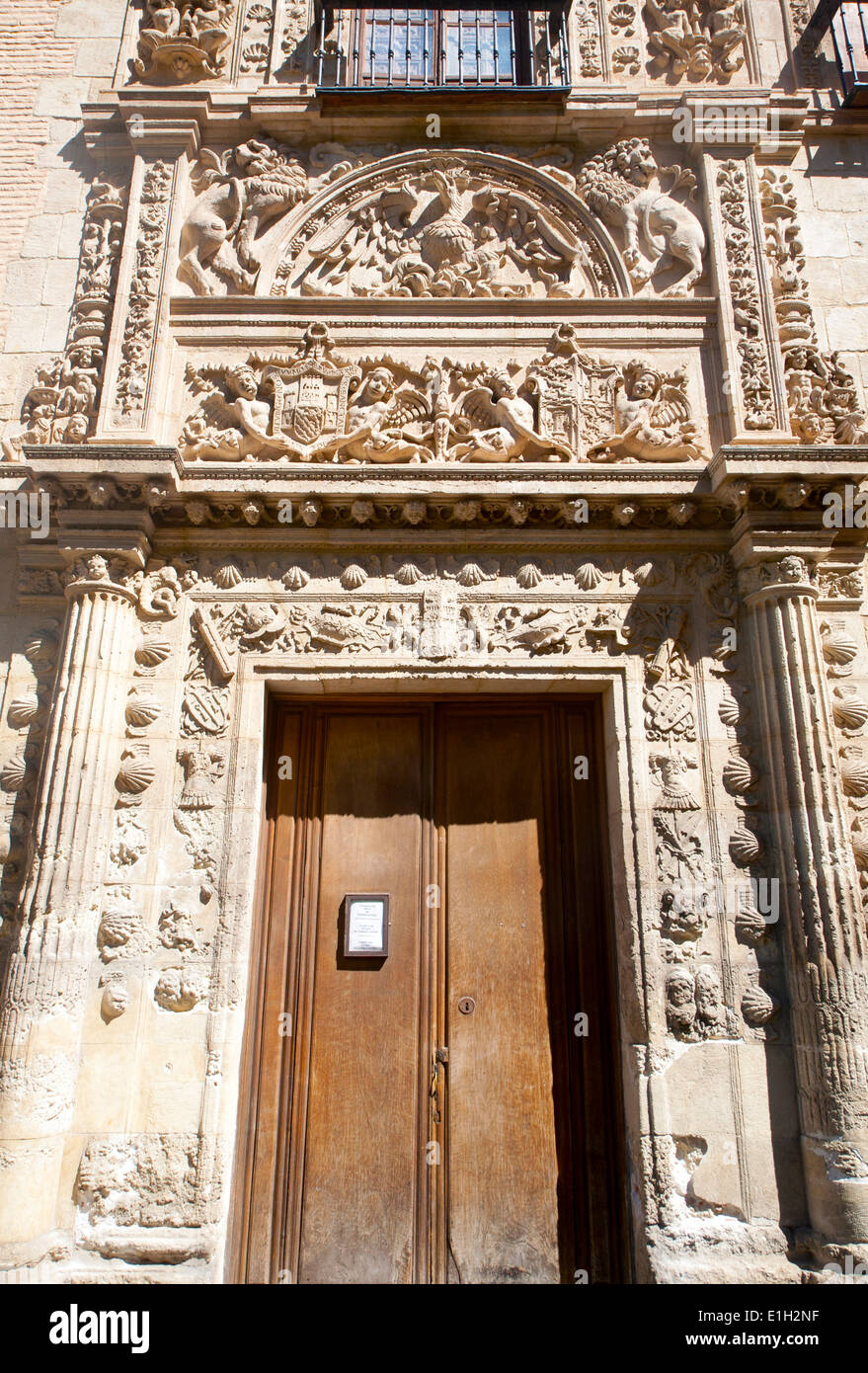 Plateresque Facade Of Renaissance Mansion Building Casa De