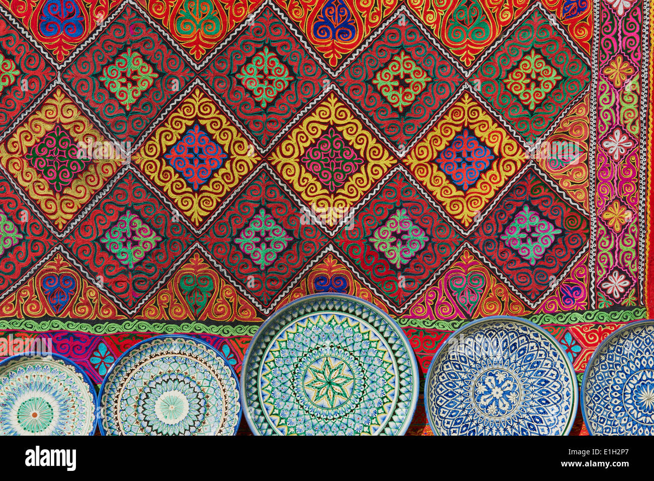 Uzbekistan, Bukhara, Unesco world heritage, Craft for tourist Stock ...