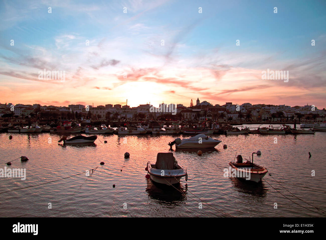 Harbor from lagos in portugal hi-res stock photography and images - Alamy