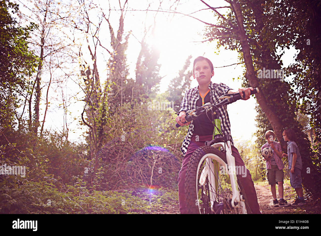 Boy on his bike hi-res stock photography and images - Alamy