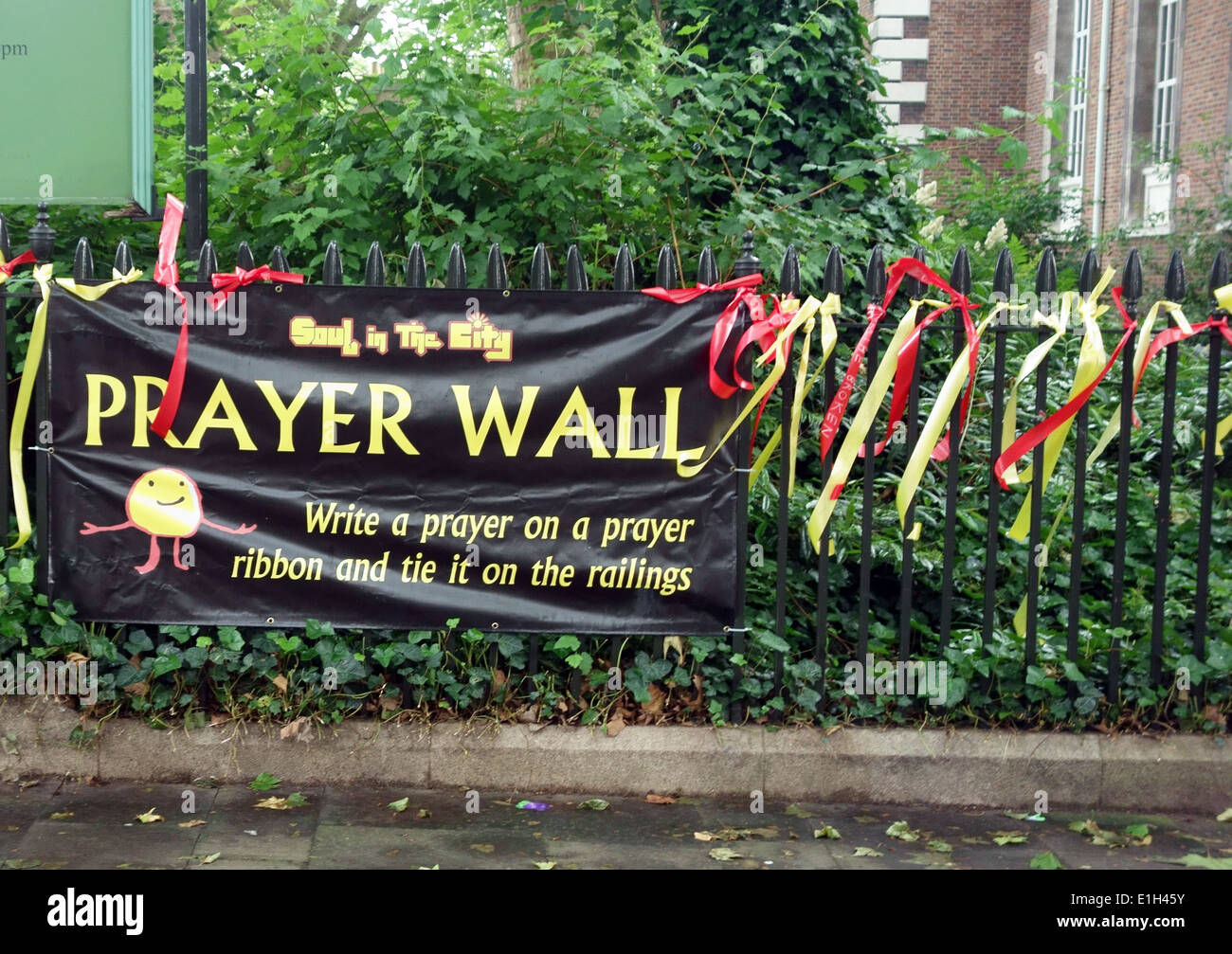 Prayer ribbon wall hi-res stock photography and images - Alamy