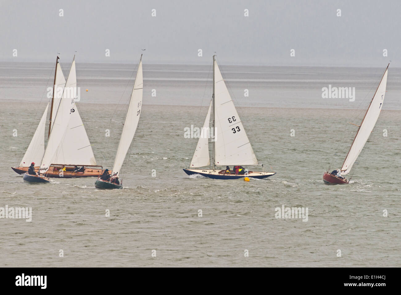 Beaumaris Festival Anglesey North Wales Uk Sail boat Racing Stock Photo ...