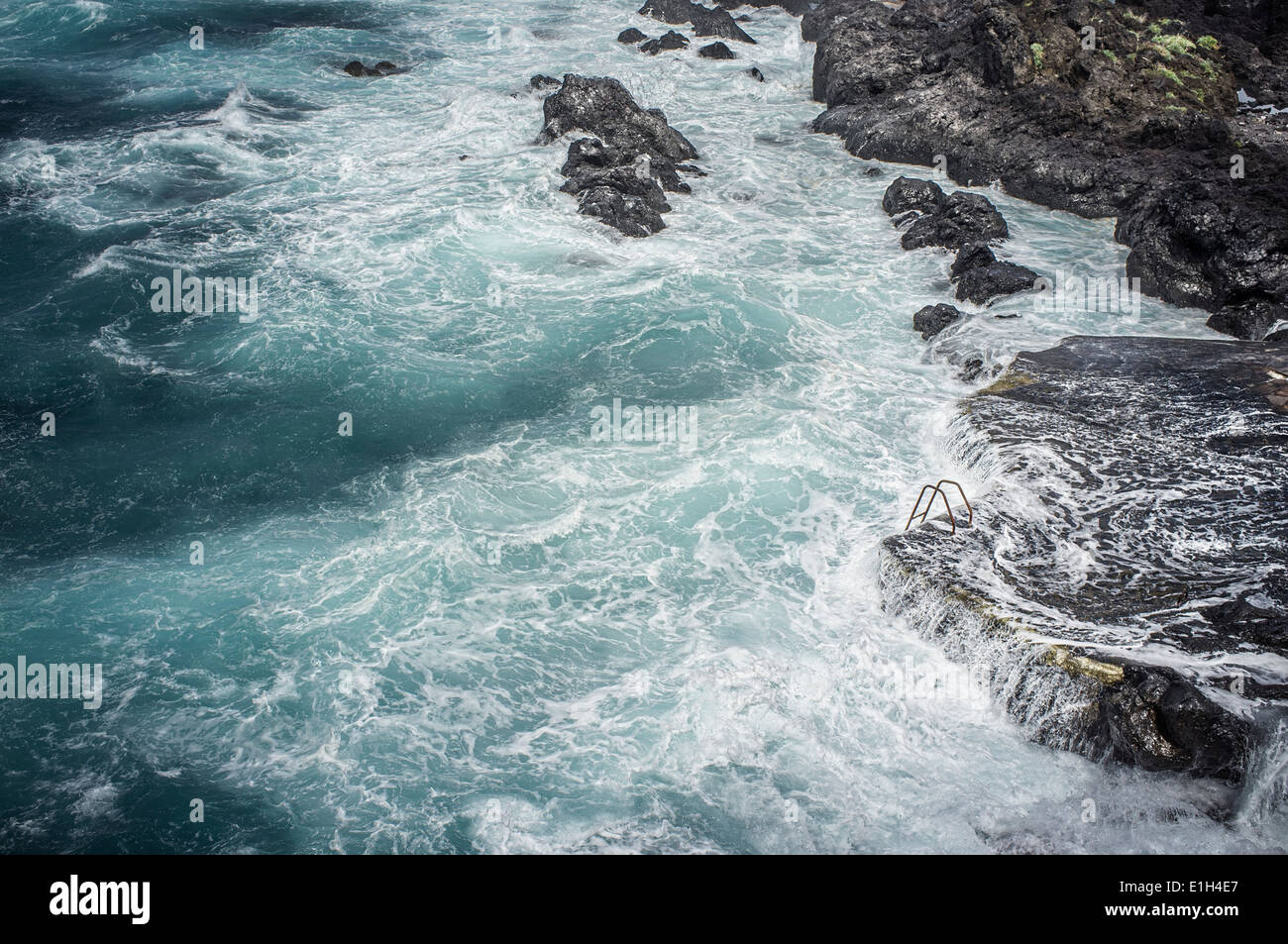 Garachico natural pools, Tenerife, Canary Islands, Spain Stock Photo ...