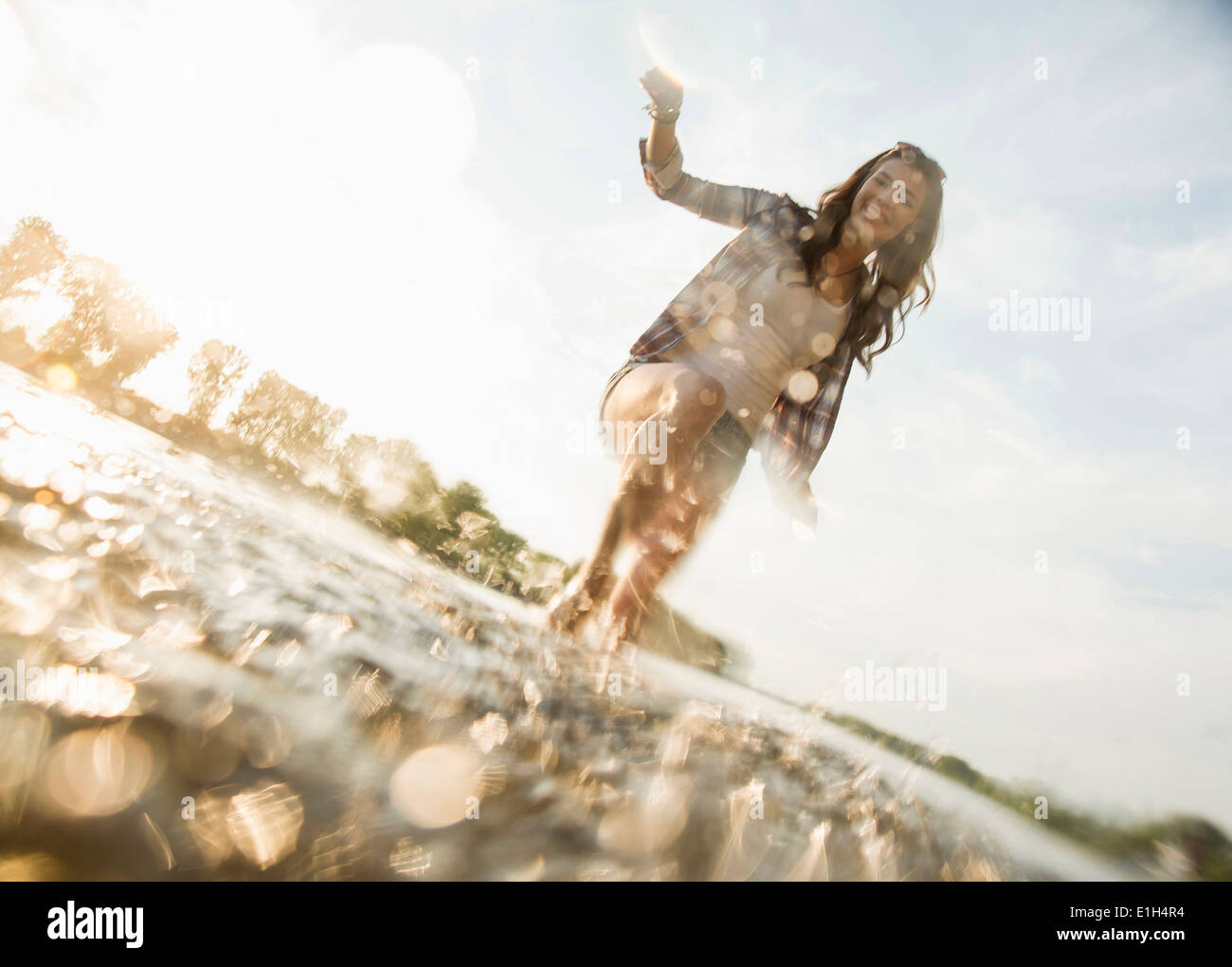 Woman in paddling hi-res stock photography and images - Alamy