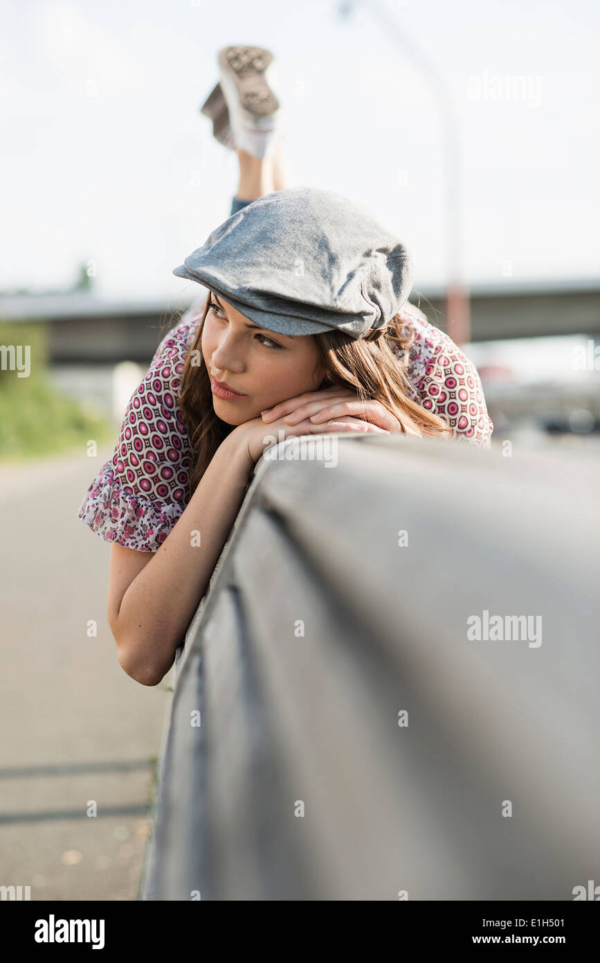 Lying on front hi-res stock photography and images - Alamy