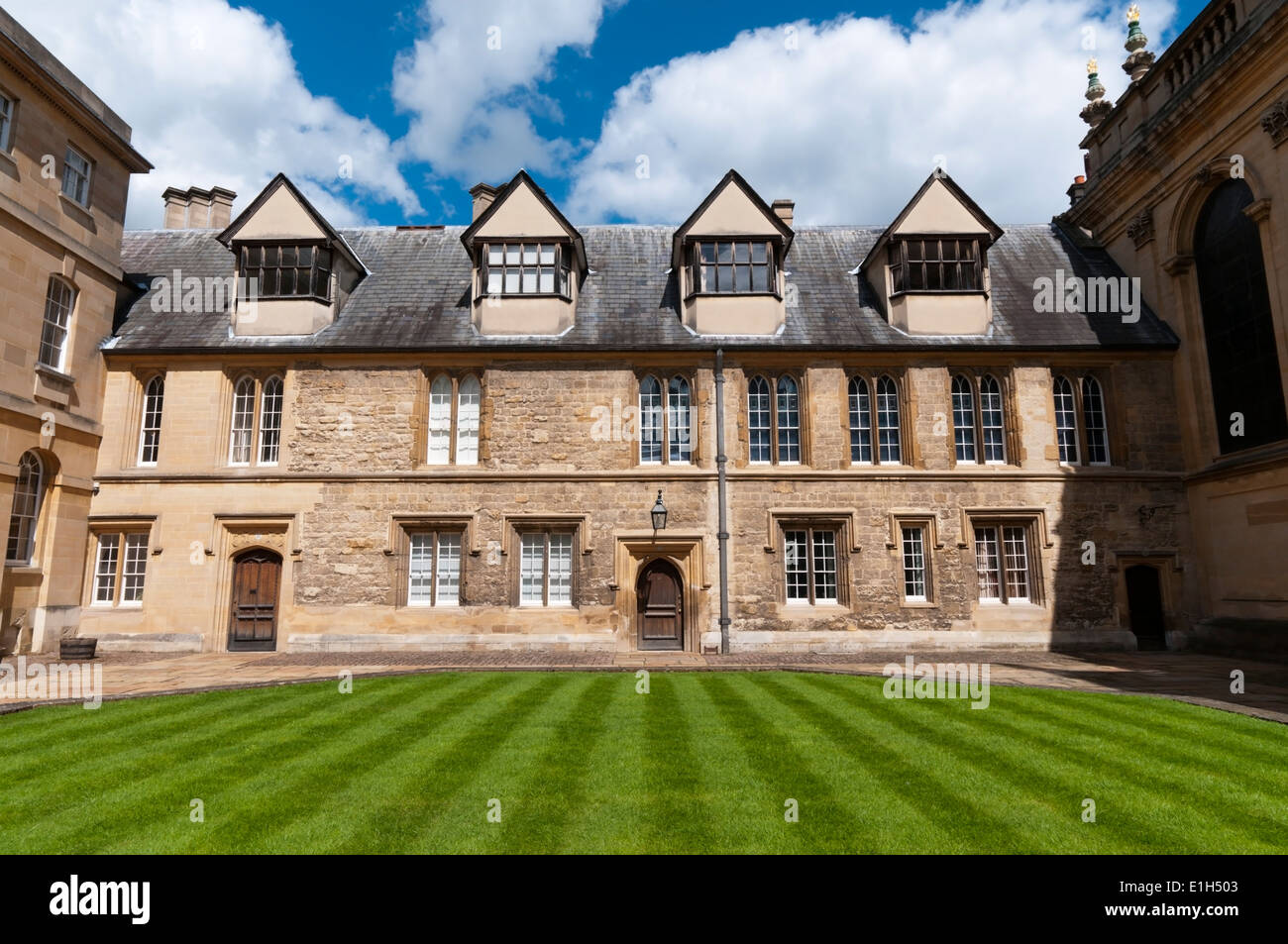The Old Library in Durham Quadrangle, Trinity College, Oxford Stock ...