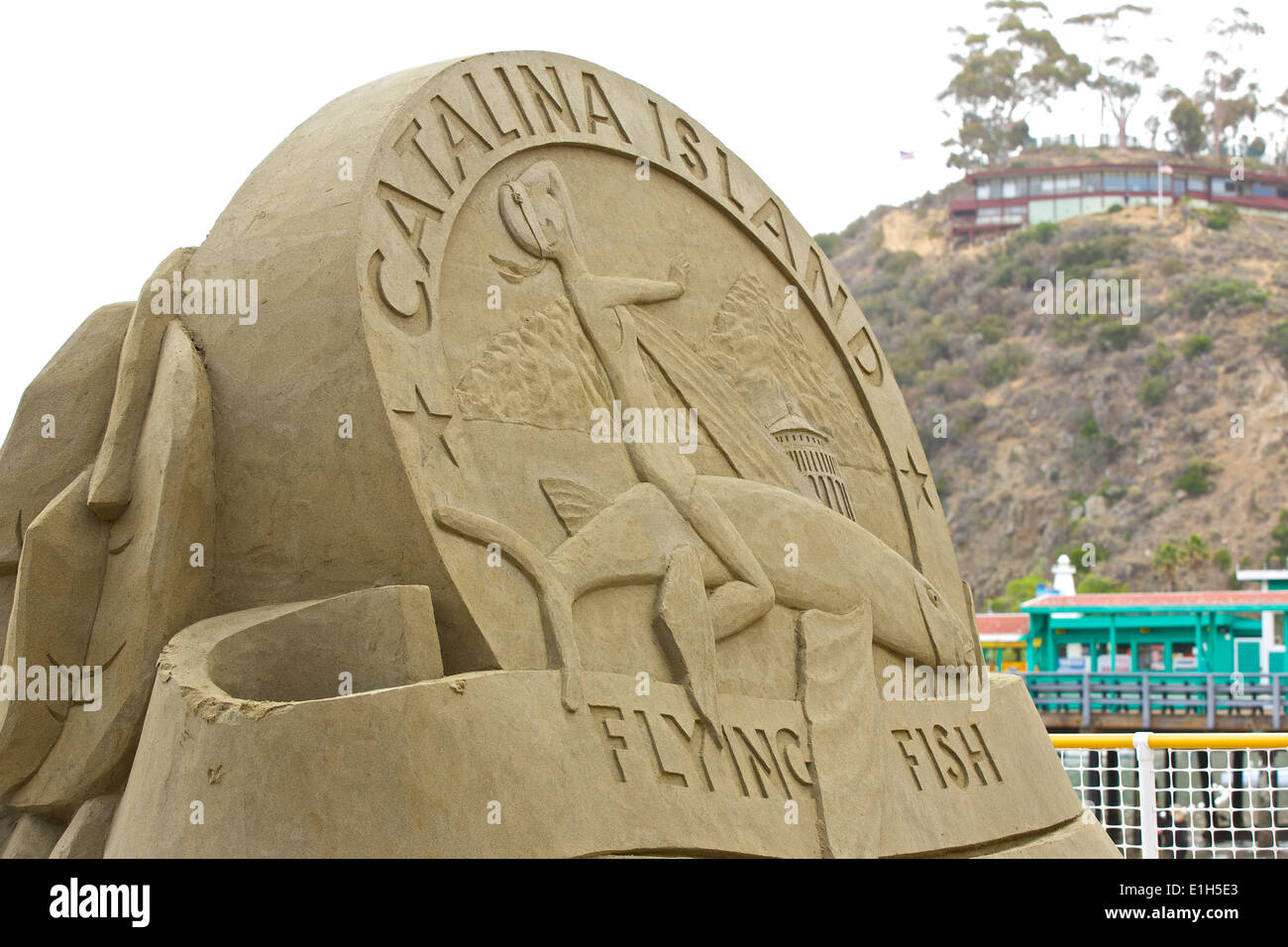 Sand Sculpture Created For The Catalina Flying Fish Festival In Avalon ...