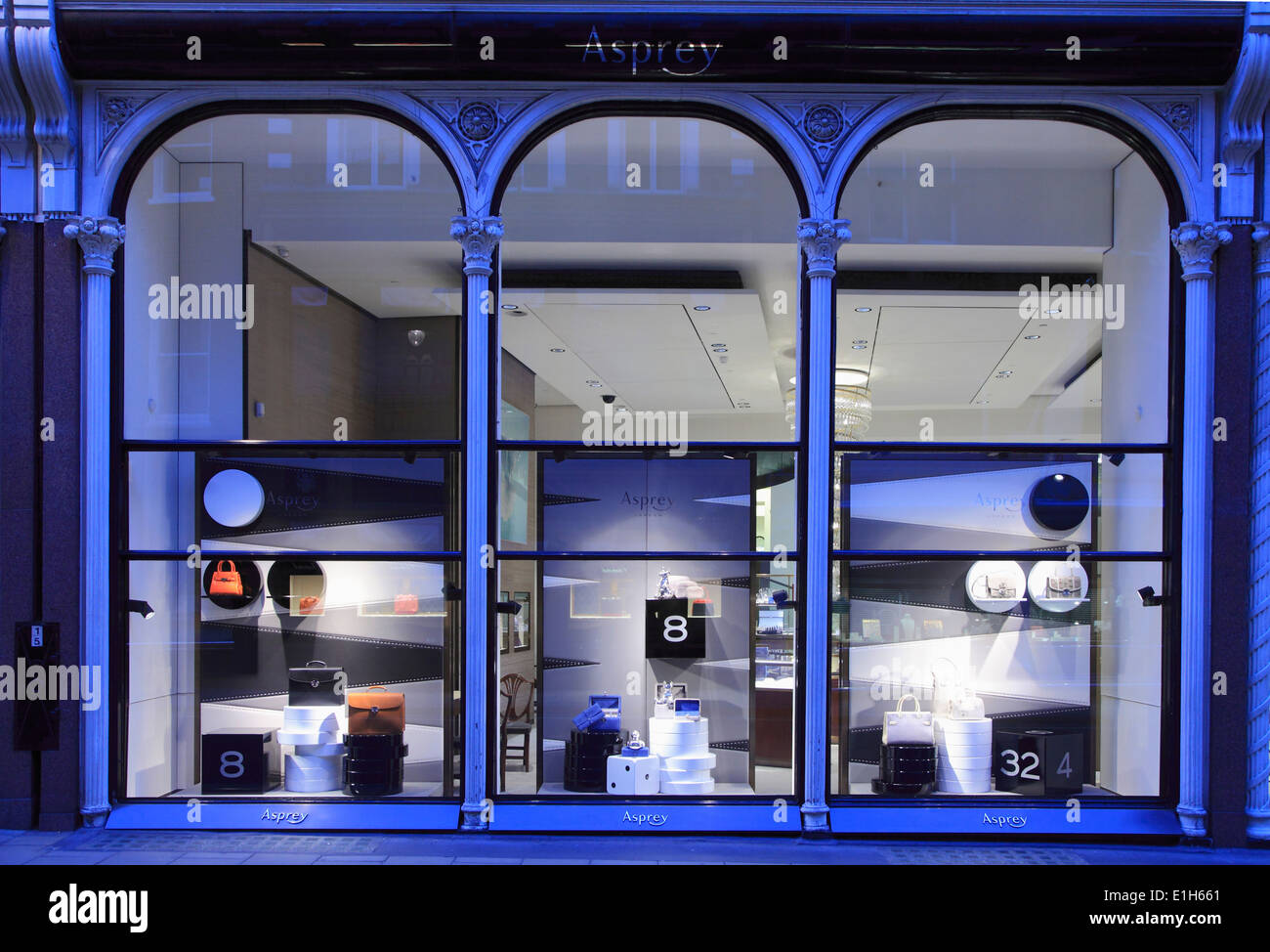 UK, England, London, New Bond Street, Asprey, luxury shop Stock Photo ...