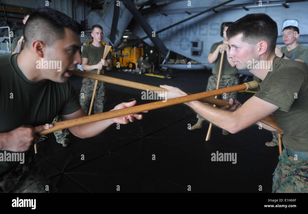 U.S. Marine Corps Staff Sgt. Natalio C. Cortez, left, and Cpl ...