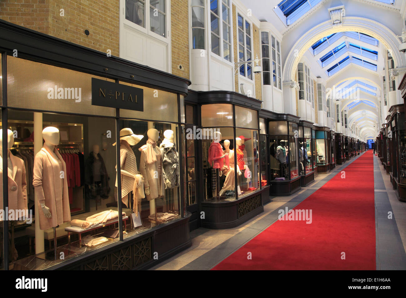 UK, England, London, Burlington Arcade, shops Stock Photo - Alamy