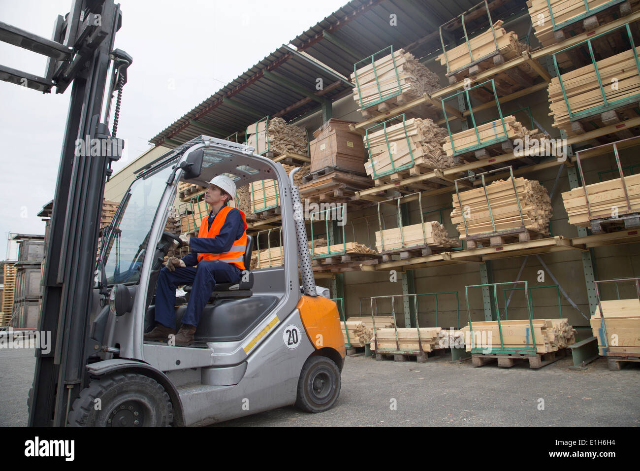 Forklift safety vest hi-res stock photography and images - Alamy