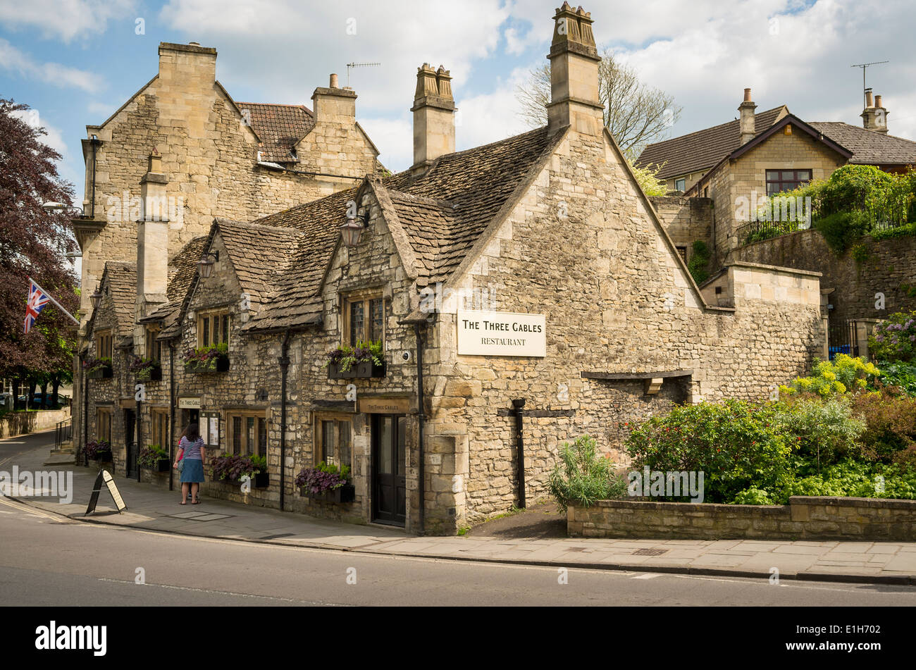 The Three Gables restaurant in Bradford on Avon UK Stock Photo - Alamy