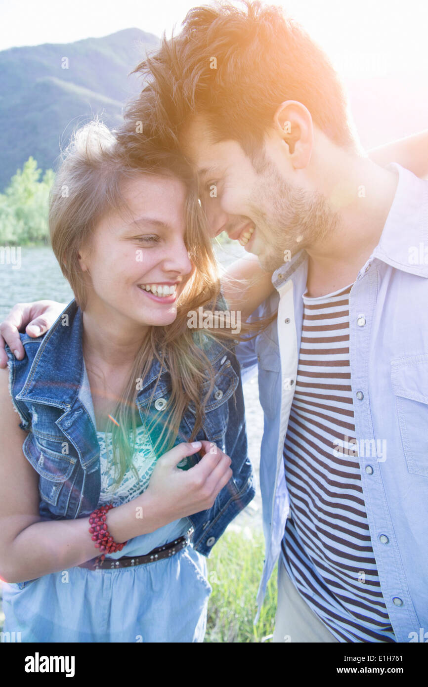 Laughing at each other hi-res stock photography and images - Alamy